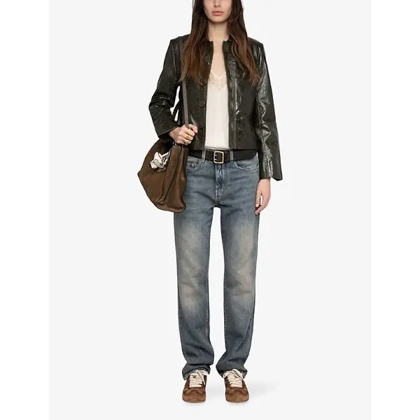 Zadig&Voltaire Liam Leather Trucker Jacket