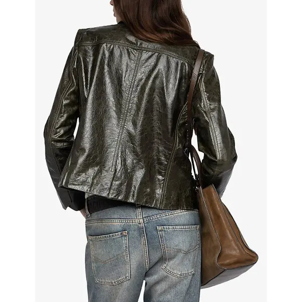 Zadig&Voltaire Liam Leather Trucker Jacket