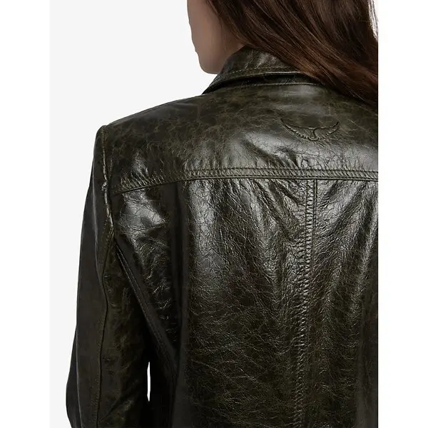 Zadig&Voltaire Liam Leather Trucker Jacket
