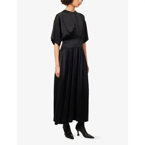 Fluid Jersey Maxi Dress - Black
