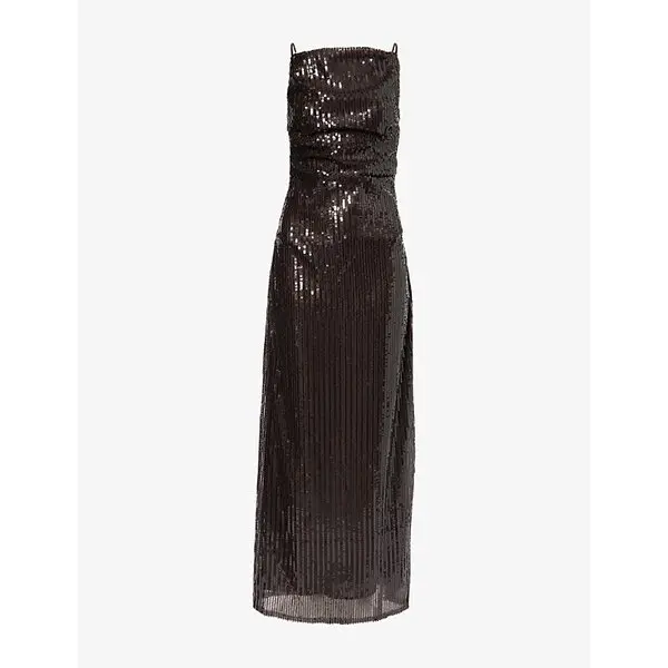 Bec & Bridge Sequin Woven Maxi Dress