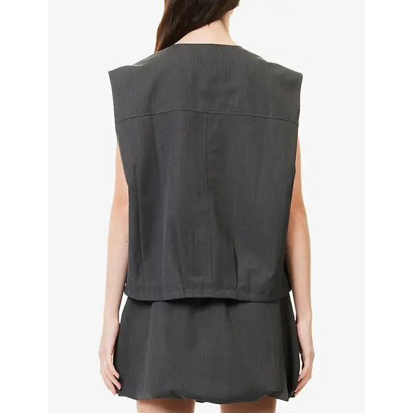 SAMSOE SAMSOE Sakelly Oversized Wool-blend Vest
