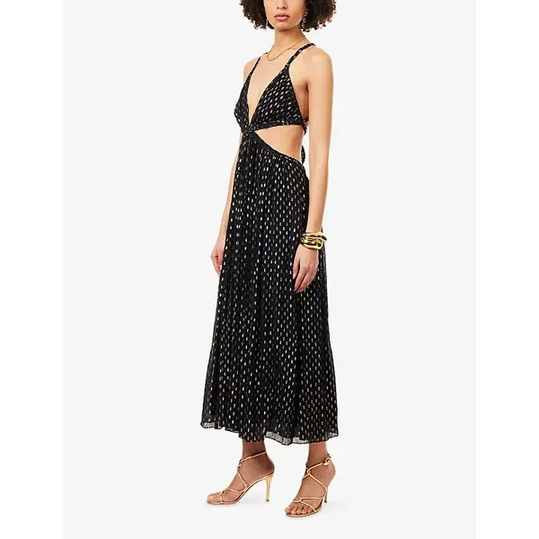 Zimmermann Daylight Braid-trim Woven Midi Dress