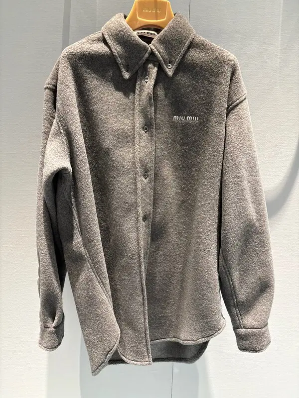 Miu Miu Gray Wool Shirt