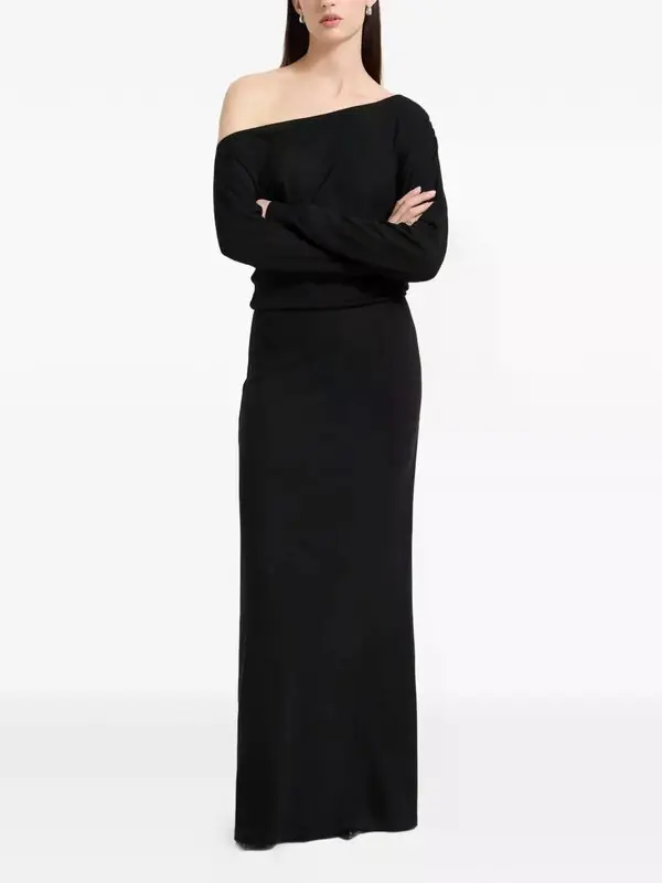 MARCELLA Amia One-shoulder Maxi Dress - Black