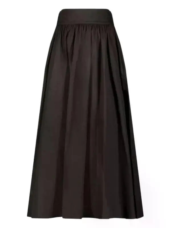 MARCELLA Raven Elasticated-waistband Maxi Skirt
