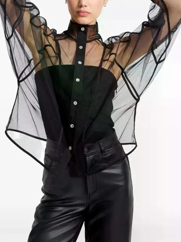 MARCELLA Mesh-seam Shirt