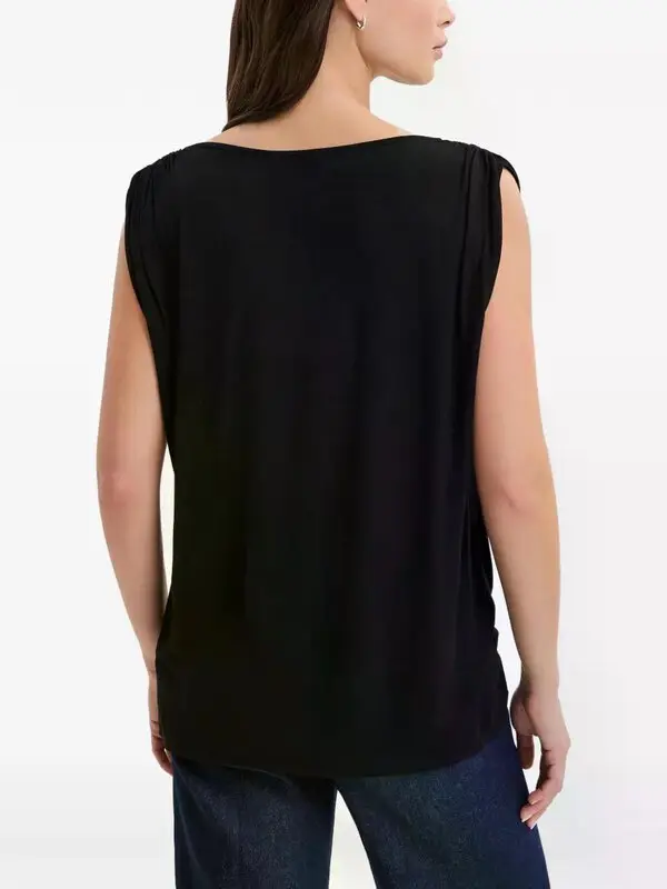 MARCELLA Greenwich Village Gathered Top - Black