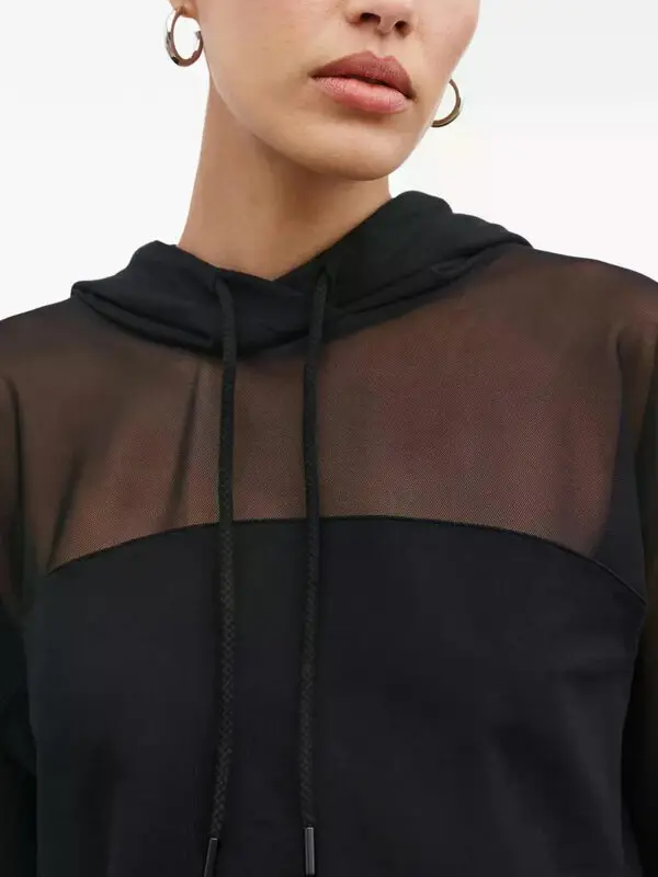 MARCELLA Mesh-panel Hoodie