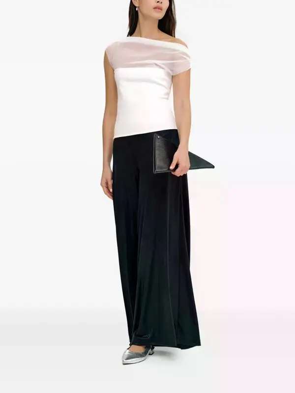 MARCELLA Cabrini Mesh-panel Top - Neutrals