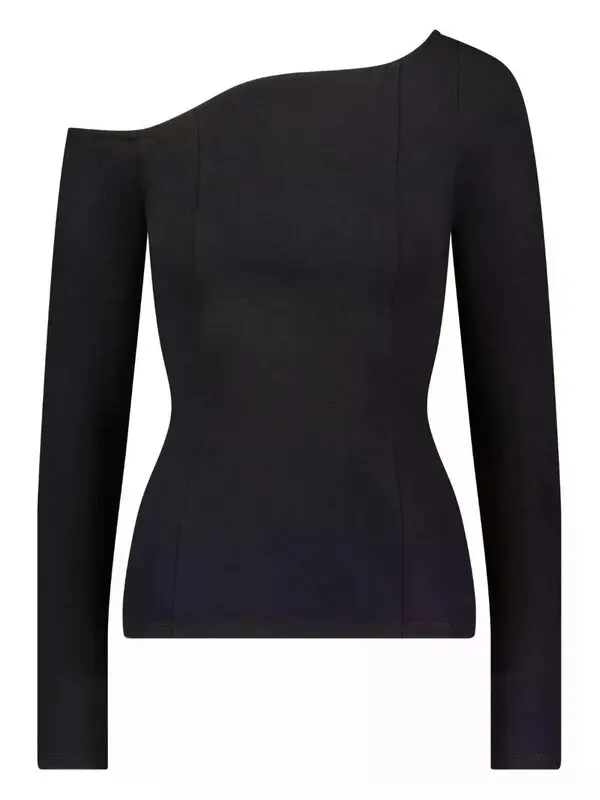 MARCELLA Sylvan One-shoulder Top - Black