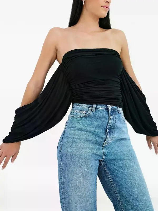MARCELLA Alyssa Infinity Gathered Top - Black