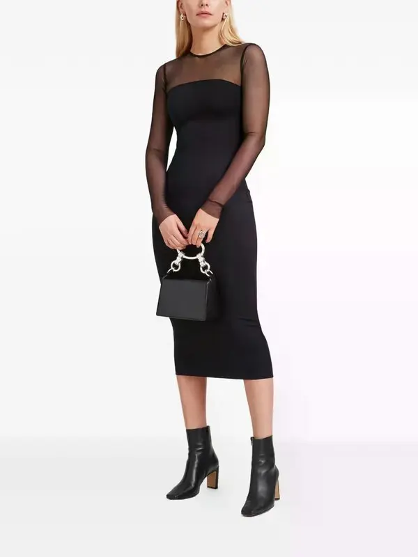 MARCELLA Maite Long-sleeved Midi Dress