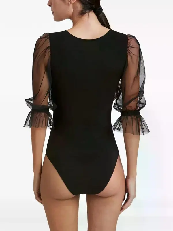 MARCELLA Bellerose Mesh-sleeves Bodysuit