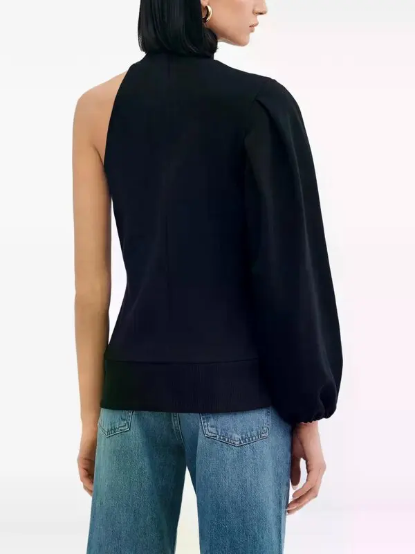 MARCELLA Rhett One-shoulder Sweatshirt With Bishop Sleeve
