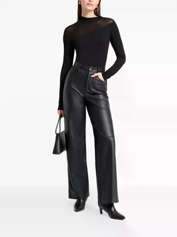 MARCELLA Dove Sheer Diagonal Top