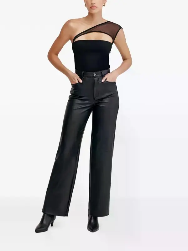 MARCELLA Parker Mesh One-shoulder Top