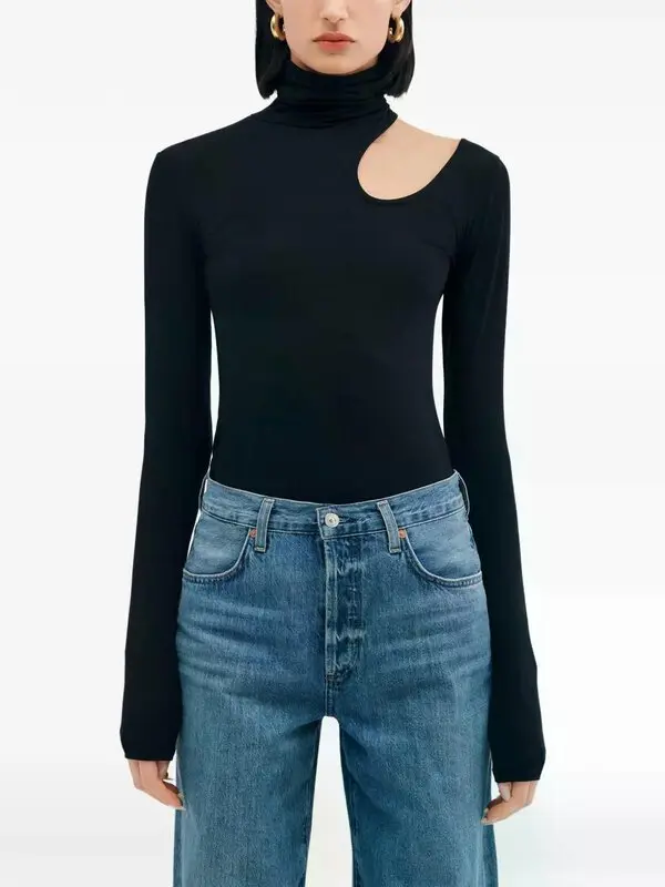 MARCELLA Allegra Turtleneck Cut-out Top