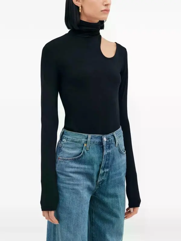 MARCELLA Allegra Turtleneck Cut-out Top