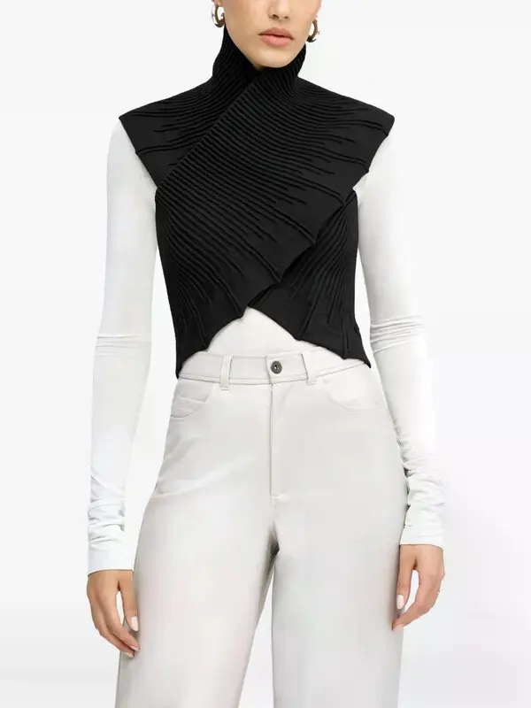 MARCELLA Colette High-neck Ribbed Top