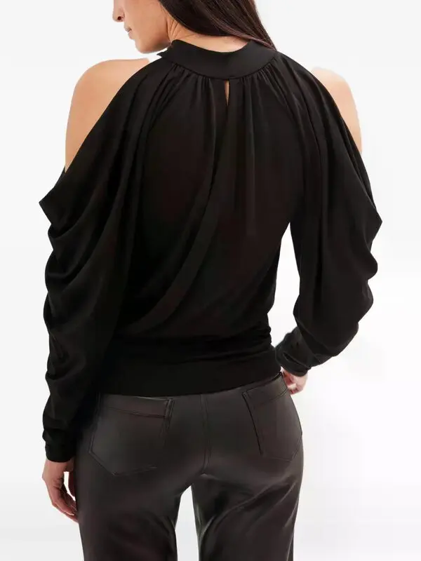 MARCELLA Perry Cold-shoulder Draped Top