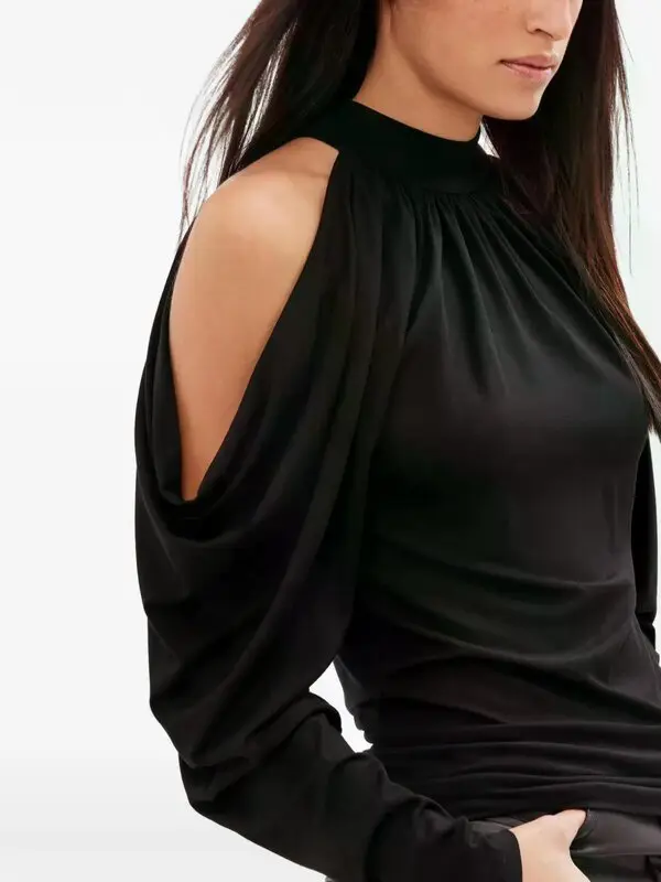 MARCELLA Perry Cold-shoulder Draped Top