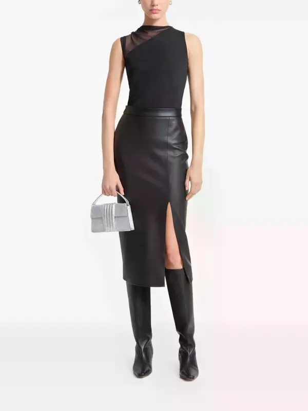MARCELLA Carly Side-slit Midi Skirt