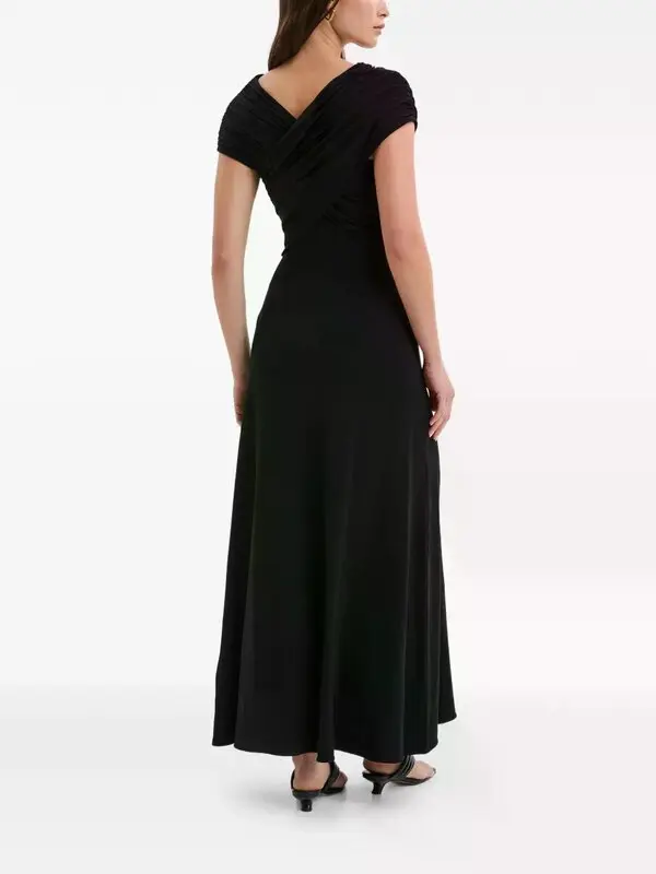 MARCELLA Alyssa Gathered Midi Dress
