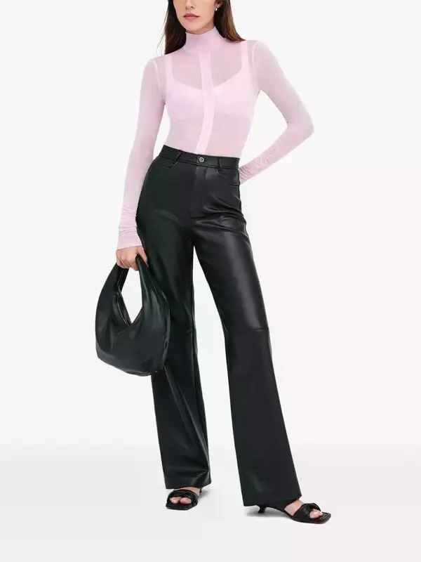 MARCELLA Panelled Turtleneck Top - Pink