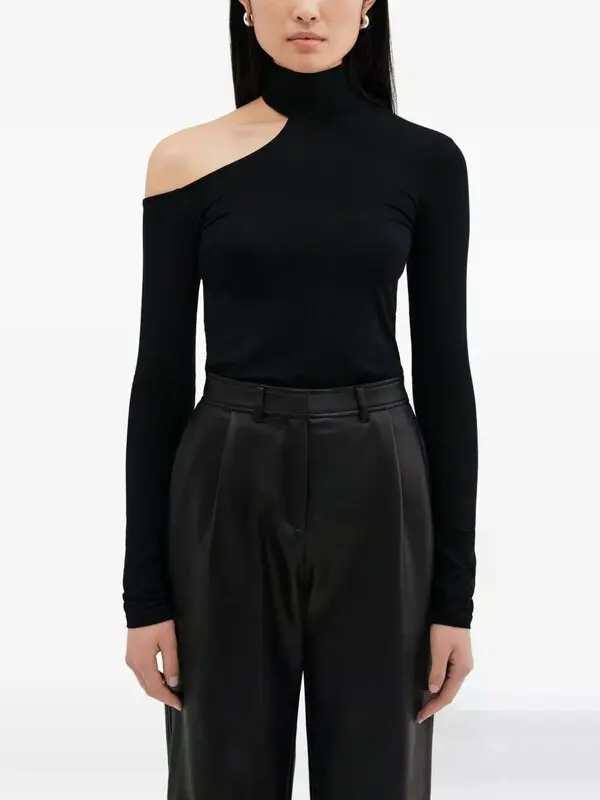 MARCELLA Evan Cut-out Long-sleeve Top