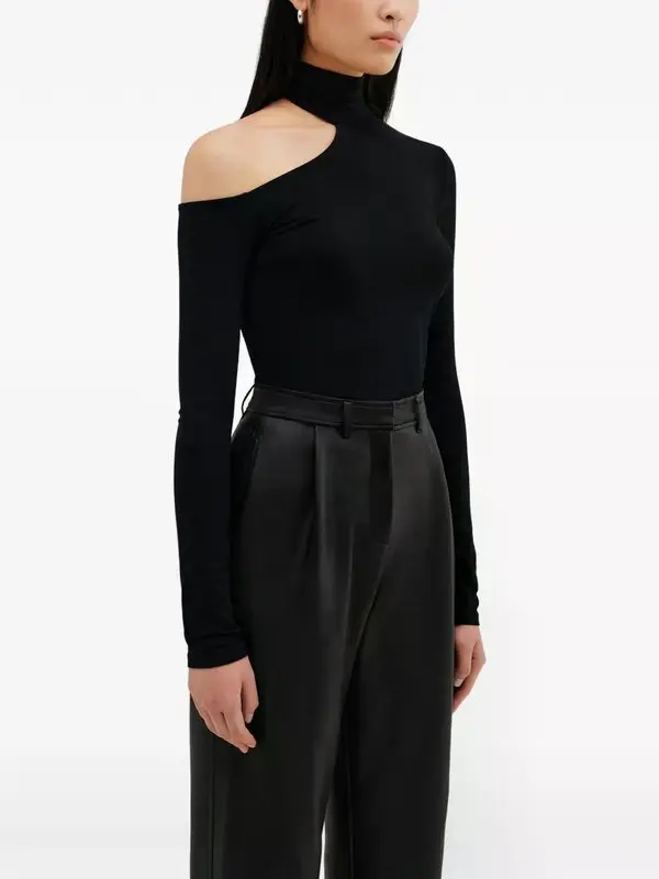 MARCELLA Evan Cut-out Long-sleeve Top