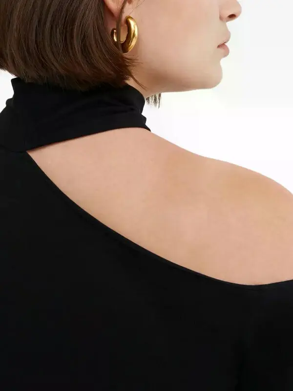 MARCELLA Evan Cut-out Long-sleeve Top