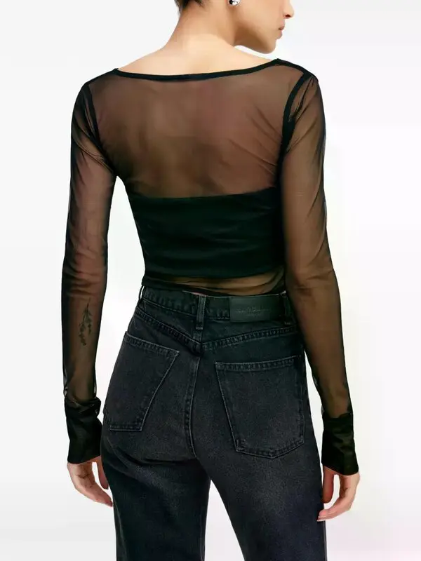 MARCELLA Mesh-piping Top