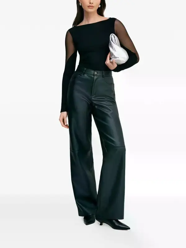 MARCELLA Sheer-sleeve Bodysuit