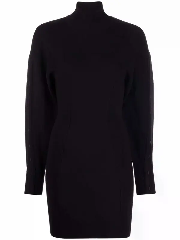 DIESEL® Roll-neck Knit Mini Dress