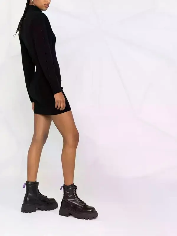 DIESEL® Roll-neck Knit Mini Dress
