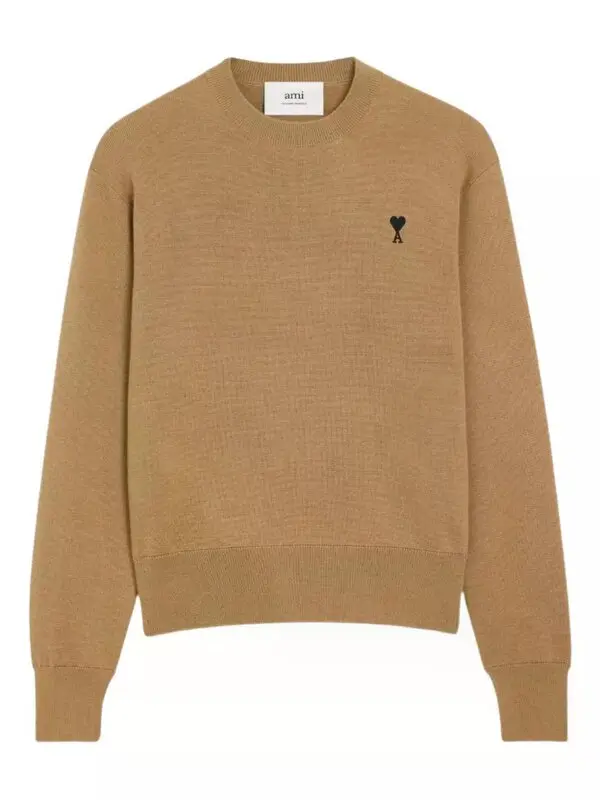 AMI Paris Logo Crew Neck Knitwear