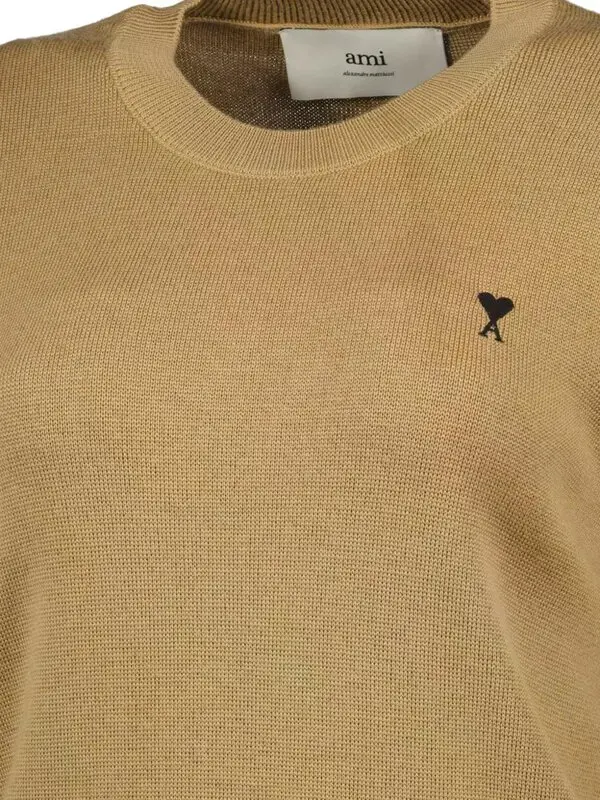 AMI Paris Logo Crew Neck Knitwear