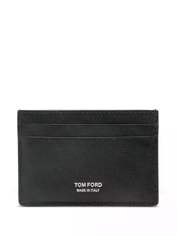 TOM FORD Grained Leather Cardholder - Black