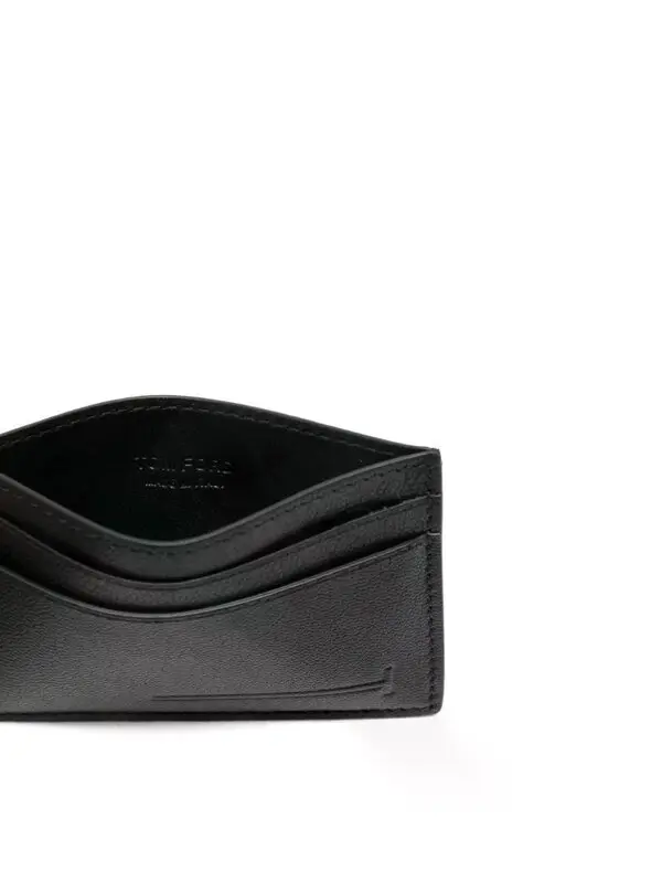TOM FORD Grained Leather Cardholder - Black