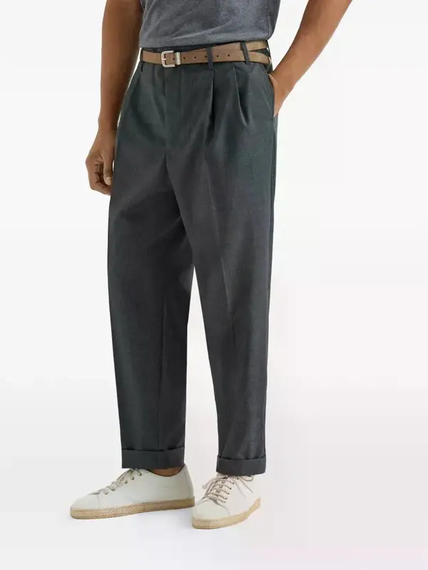 Brunello Cucinelli Double-pleat Trousers - Grey