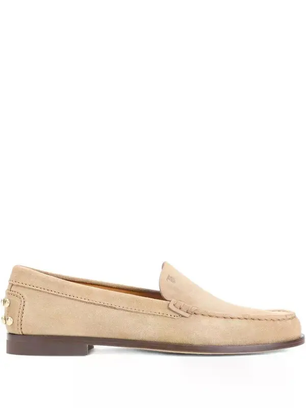 TOD'S Suede Loafers - Neutrals