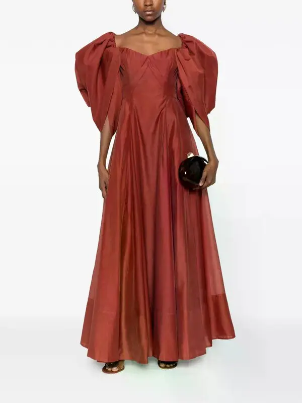 Aje Jardin Puff-sleeve Gown