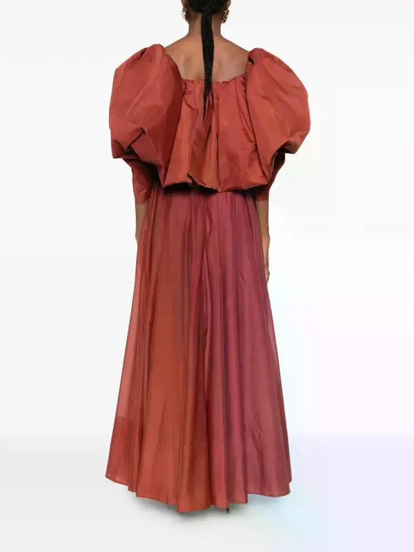 Aje Jardin Puff-sleeve Gown