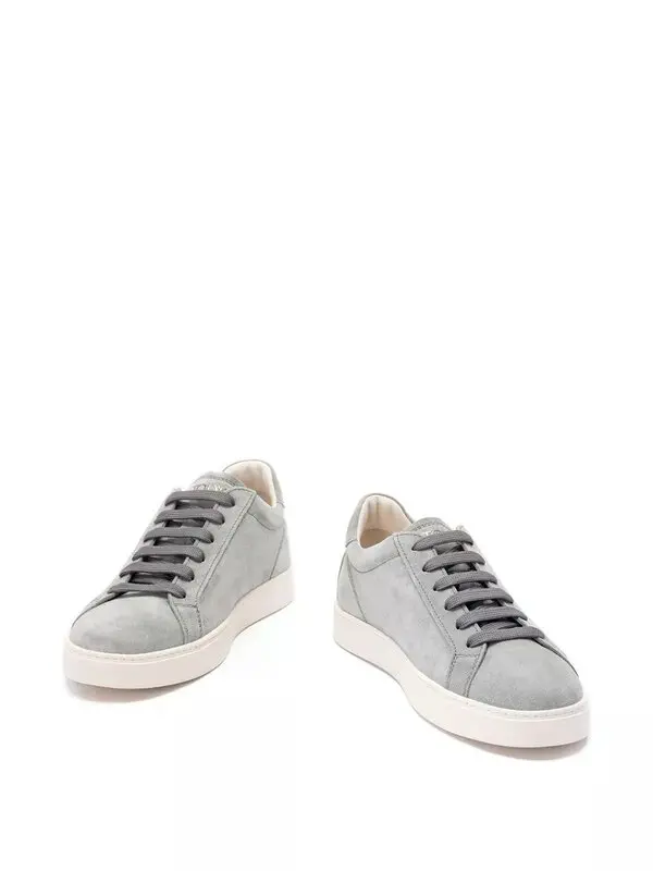 TOD'S Leather Low-top Sneakers - Grey