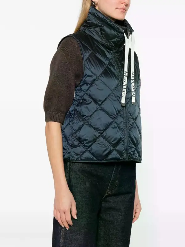 Max Mara Quilted Sleeveless Jacket