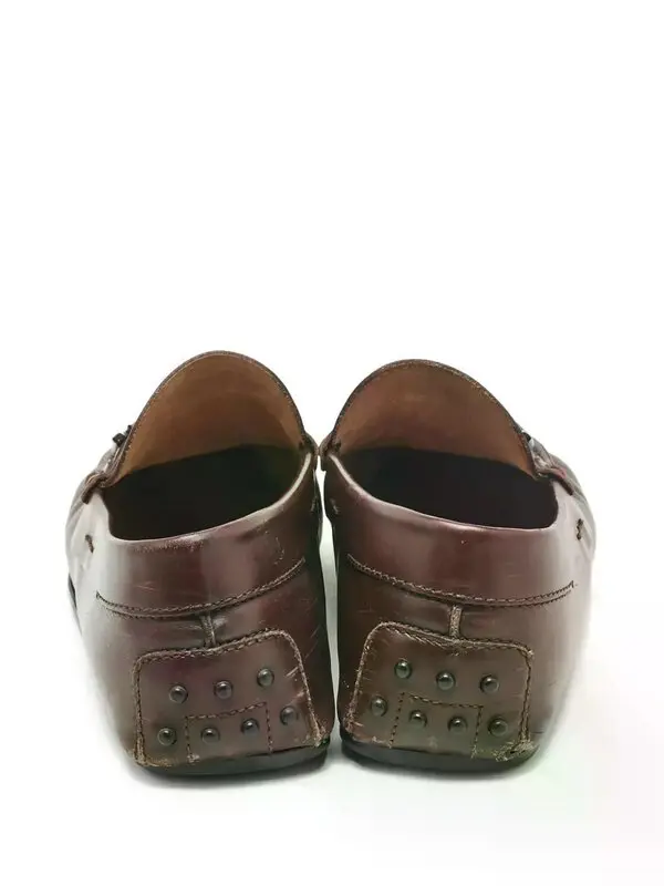TOD'S Leather Loafers With Metal Detail
