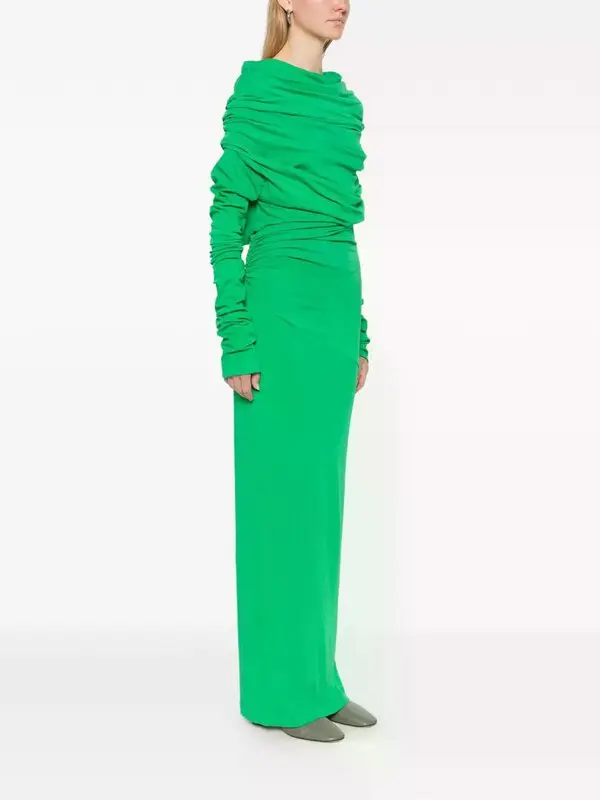 ENTIRE STUDIOS Off-shoulder Maxi Dress - Green