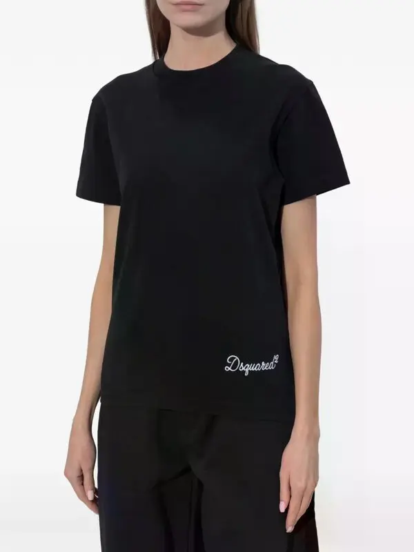 Dsquared2 Embroidered Logo Cotton T-shirt