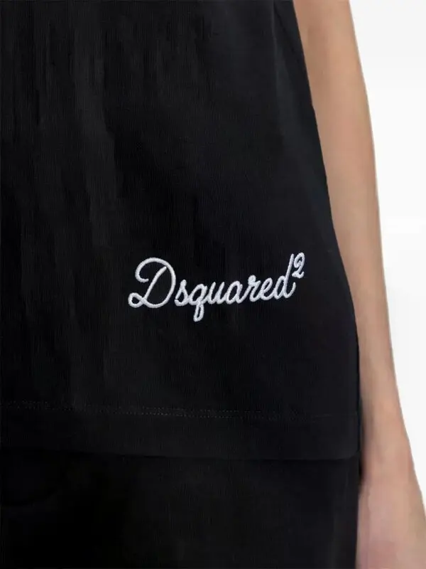 Dsquared2 Embroidered Logo Cotton T-shirt